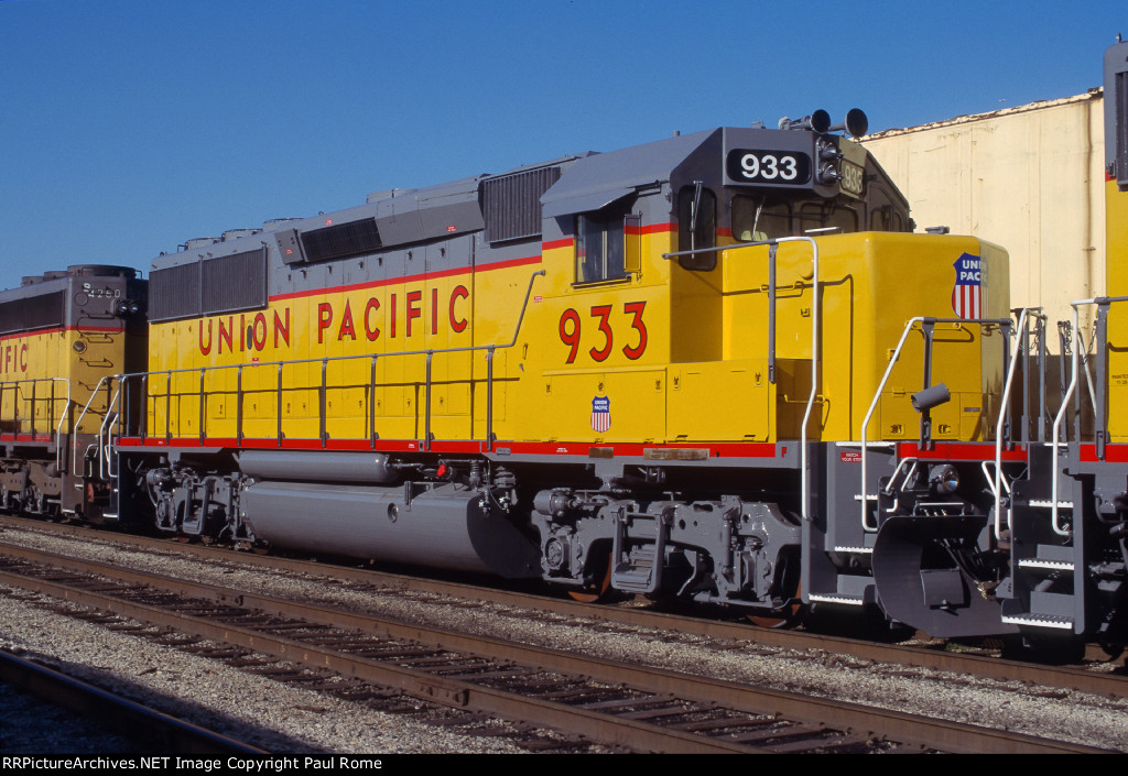 UP 933, EMD GP50, ex CNW 5056, at BRC Clearing Yard,
